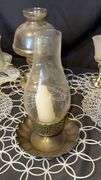 Vintage Oil Lamps and Candle Holders, Glass and Metal, Antique Style ...