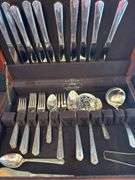 Gorham Silver-Plated Flatware and assorted silver plated, Wooden Box Included - McLaughlin ...