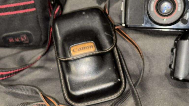 Vintage Canon AF35M, EOS & Fuji Discovery 35mm Film Cameras with Some Cases - McLaughlin ...