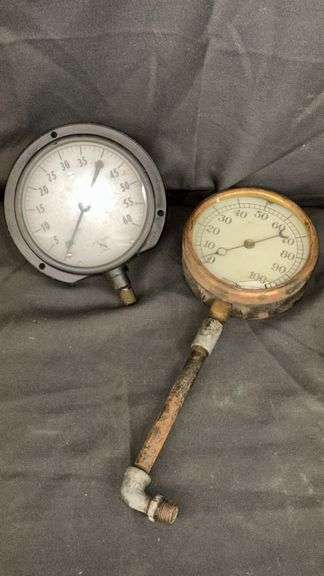 Federal Pressure Gauge 0-100 PSI, Metal Casing, Threaded Connection ...