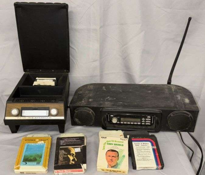 Vintage Lear Jet Stereo 8 8-Track Player with AM/FM Radio and Tapes ...