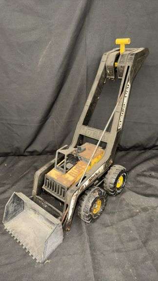 Tonka Toy Backhoe Loader, Metal & Plastic, Spring Arm - McLaughlin ...