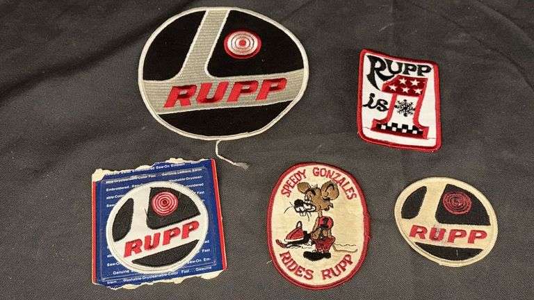 Rupp Embroidered Patch Set, Sew-On. - McLaughlin Auctioneers, LLC- mc ...