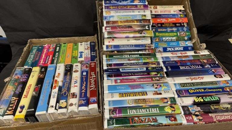 Disney, DreamWorks, Universal VHS Collection with Monsters, Inc., Shrek ...