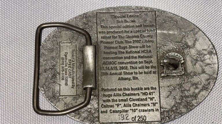 Lake Region Power Threshing Show Belt Buckles, 1990-1995, Various ...