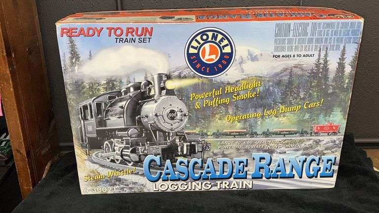 Lionel Cascade Range Logging Train Set, Model 6-30021, FasTrack ...
