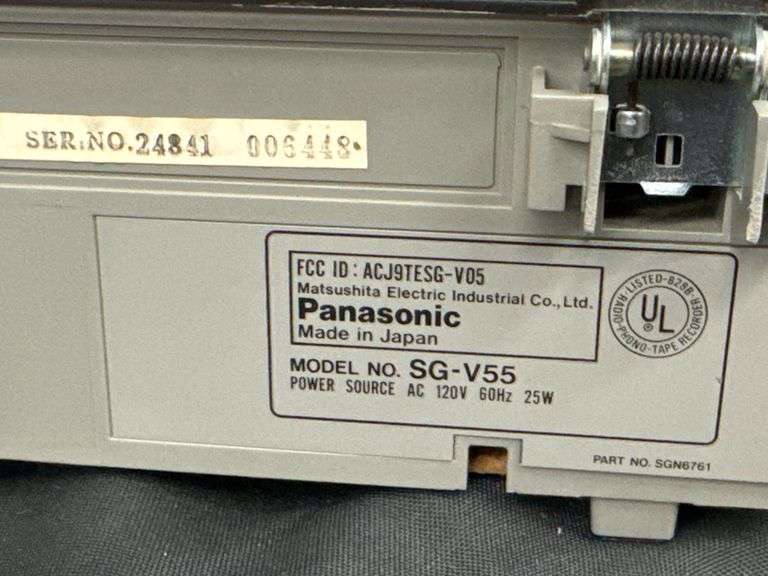 Panasonic SG-V55 Stereo System with Turntable, Speakers, Tape Deck, AM ...