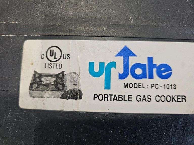 Urjaile PC-1013 Portable Gas Cooker, Single Burner, UL Listed, Black - McLaughlin Auctioneers ...