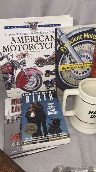 Harley Davidson Motorcycle Memorabilia Collection with Books ...