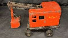 Vintage Buddy L Toy Excavator, Metal Construction, 1950s-1960s, Red ...