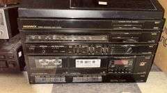 Magnavox Stereo Integrated Music System with Turntable, Dual Cassette ...
