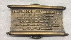 Brass Belt Buckles, Bergamot Brass Works 1978, Second Amendment & More ...