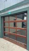 Advanced Garage Door 20SS, 8x7 ft Wood with Glass Panels, Serial ...