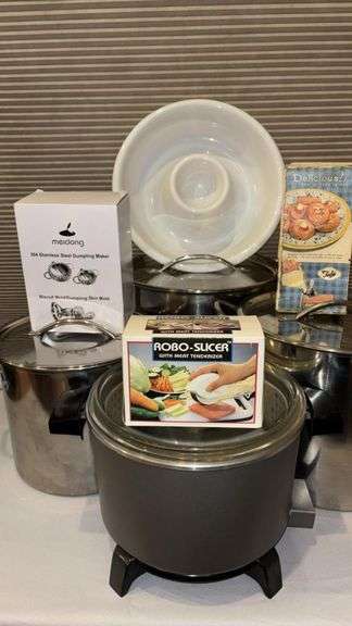 Kitchen Cookware Set, Meidong Dumpling Maker, Robo-Slicer, Stainless ...