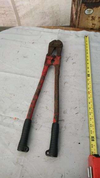 24-Inch Bolt Cutter with Rubber Grips and Red Finish - McLaughlin ...