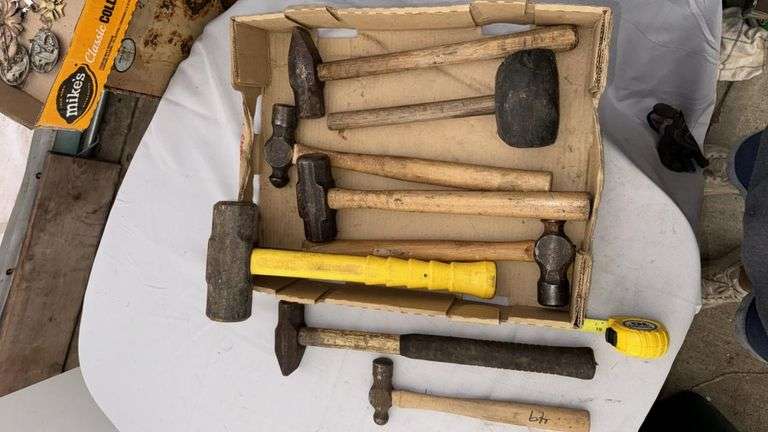 Various Hammers Set, Sledgehammer, Ball-Peen, Rubber Mallet, Claw Hammer - McLaughlin ...