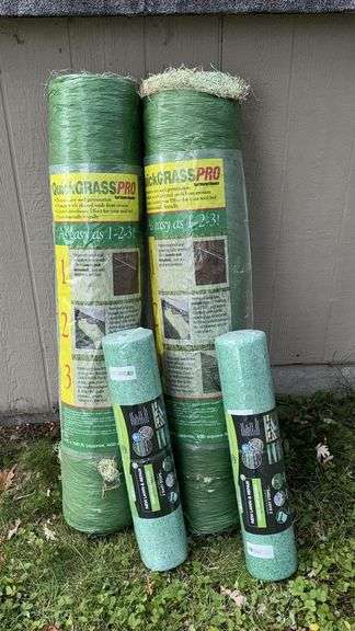 Grotrax QuickGRASS Pro Turf Starter Blanket, 100 sqft, Biodegradable ...