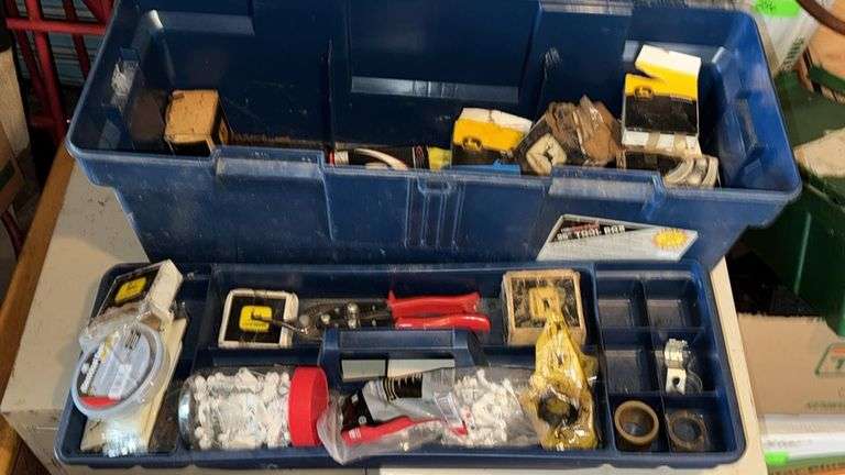 Contico 26" Tool Box with Assorted Tools and Accessories, Blue ...