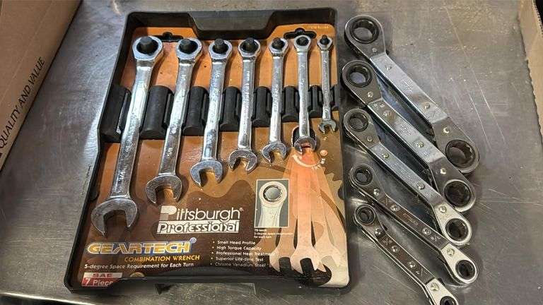 Pittsburgh Professional GearTech Ratcheting Wrench Set, 7 Pieces ...