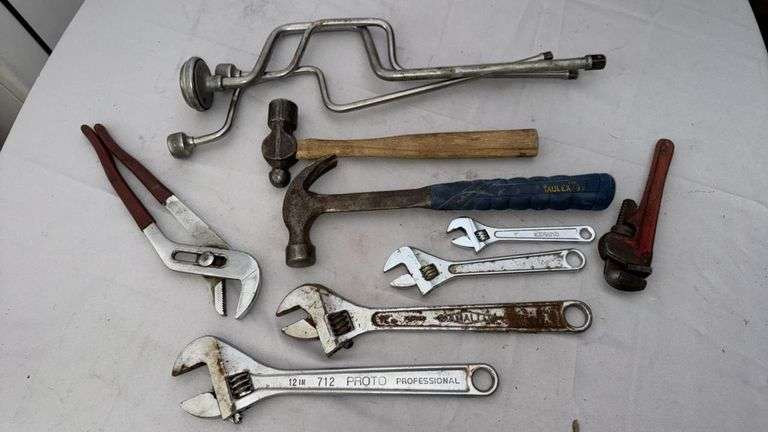 Proto Professional Adjustable Wrench Set & Various Hand Tools ...