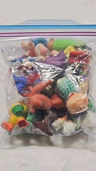 Assorted Toy Figurines, Plastic, approx. 25 Pieces, Mixed Characters ...