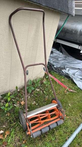 Lambert Clipper Manual Reel Lawn Mower, 5 Blades, Loop Handle ...