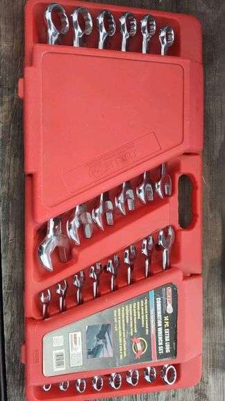 GRIP 14-Pc Extra Long Combination Wrench Set, Model 89240, Sizes 3/8 ...