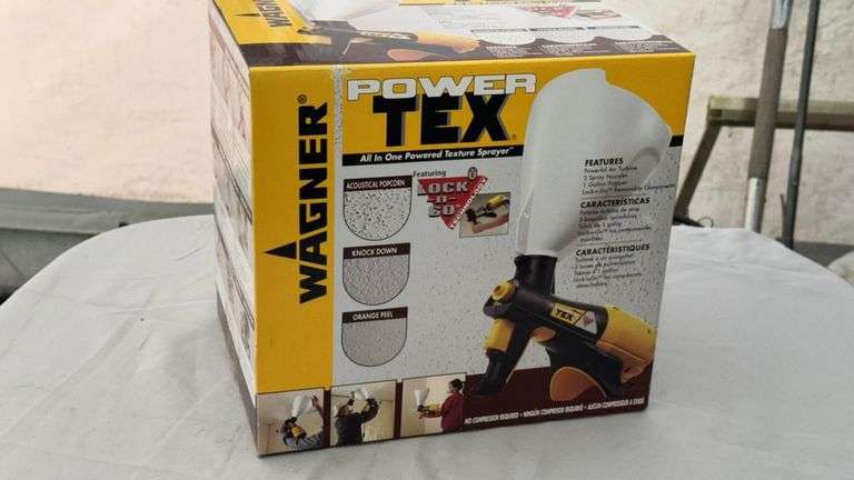 Wagner Power Tex Powered Texture Sprayer, 3 Nozzle Configurations ...