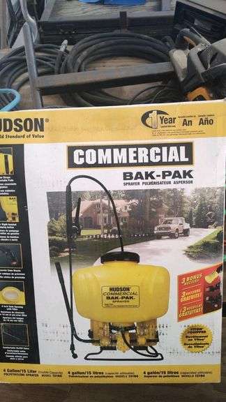 Hudson Commercial Bak-Pak Backpack Sprayer, 4 Gallons - McLaughlin ...