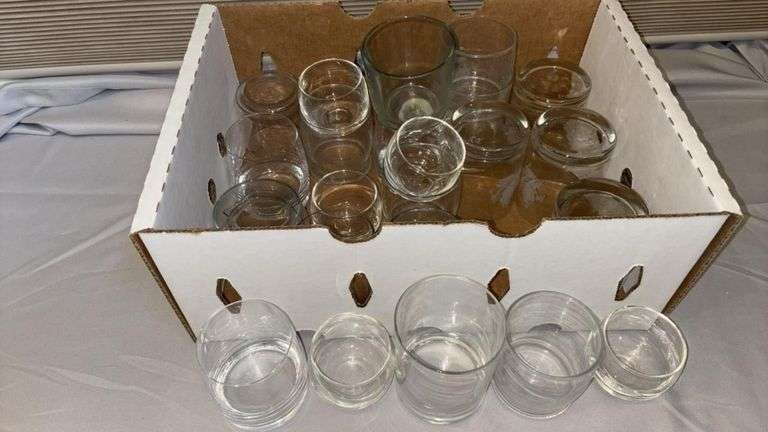 12-Piece Clear Glassware Set, Various Sizes - McLaughlin Auctioneers ...