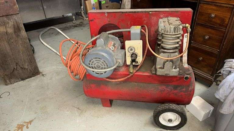 Sanborn Portable Air Compressor, 230V, Single Phase, Dayton Motor ...
