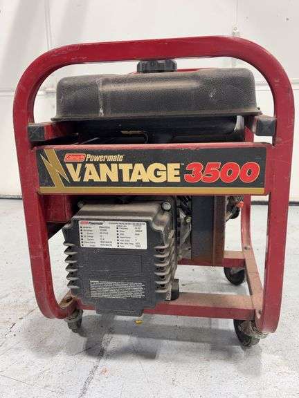 Coleman Powermate Vantage 3500 Generator - McLaughlin Auctioneers, LLC ...