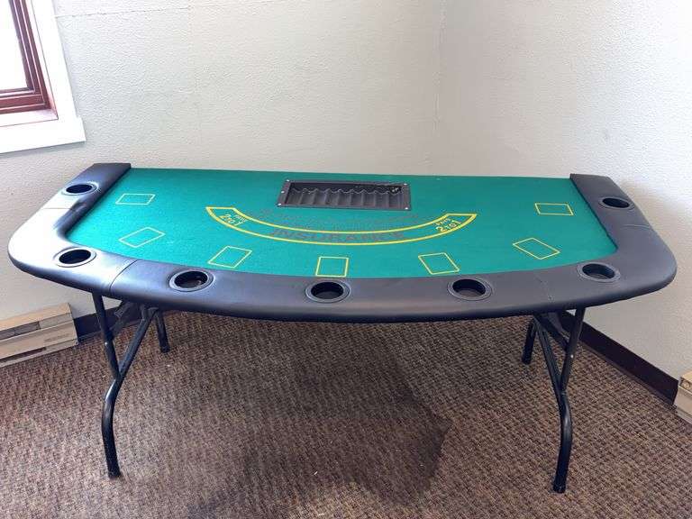 Blackjack Poker Table - McLaughlin Auctioneers, LLC- mc-bid.com