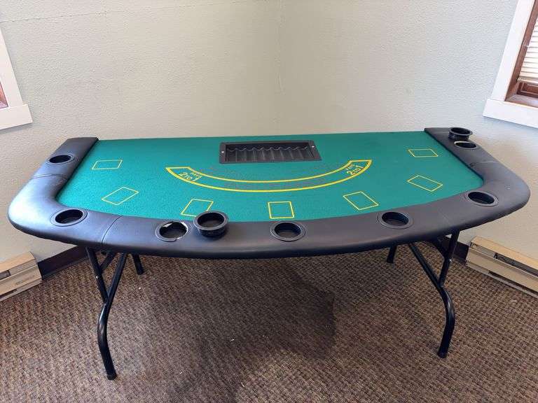 Blackjack Poker Table - McLaughlin Auctioneers, LLC- mc-bid.com