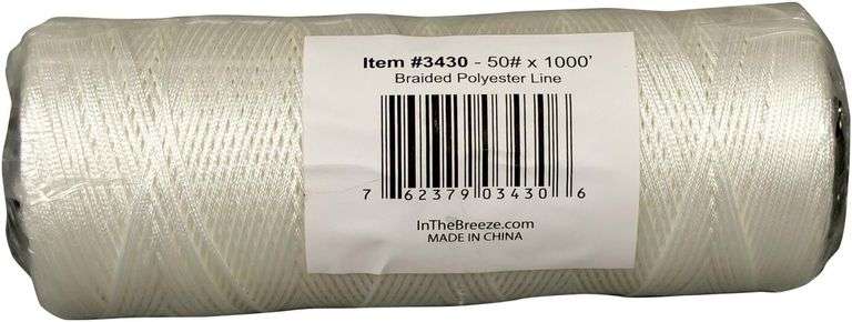 In the Breeze Bulk Braided Kite Line 50 Lb X 1000-Feet - Mariner ...