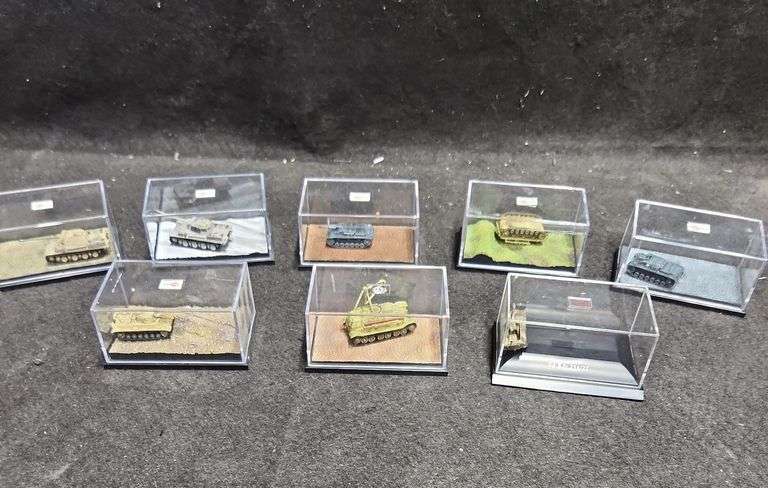 **Lot Of 8** Mini Scale Diecast Army Tanks - Mariner Auctions ...