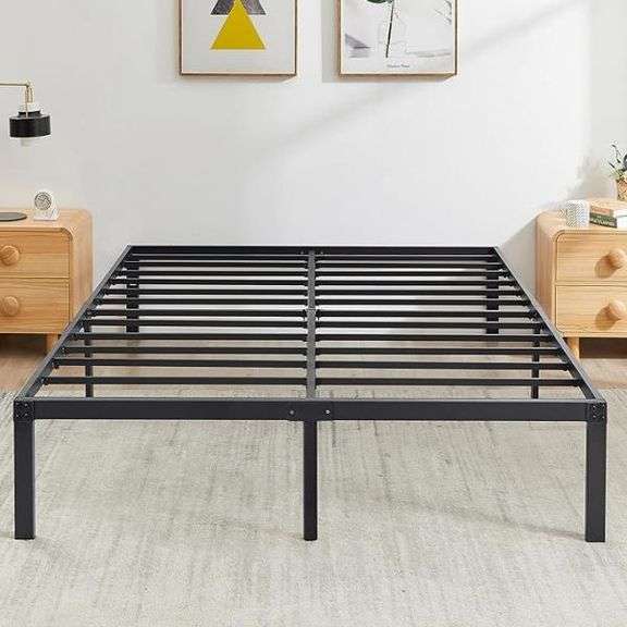 Queen Sized Black Bed Frame - Mariner Auction Marketplace Limited
