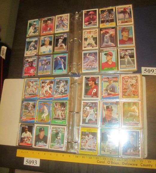 2 albums of baseball cards - Mark Van Hook, Auctioneer