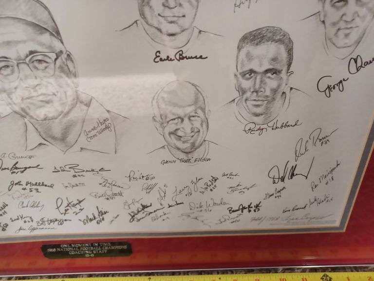 Framed 25th anniversary limited edition print signed by team and ...