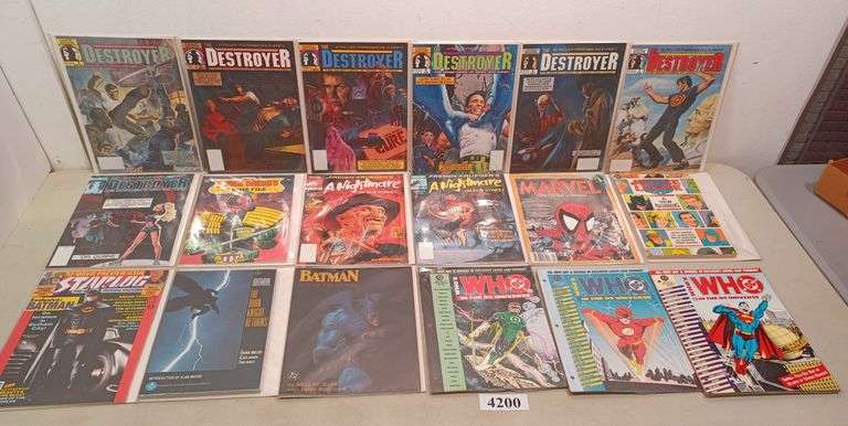 (18) comic books and comic-based magazines, including The Destroyer ...