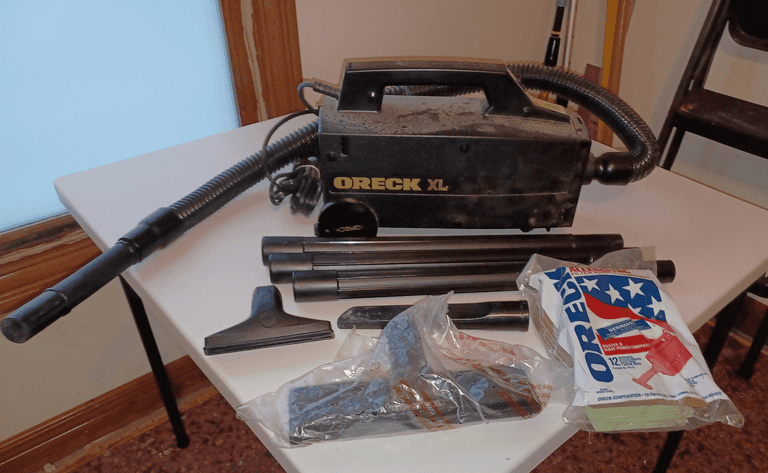 Oreck XL compact canister vacuum with attachments, working well - Mark ...