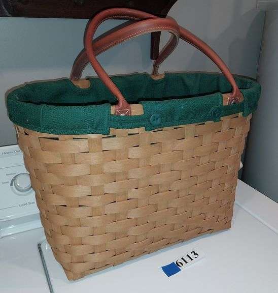 Longaberger tote bag - Mark Van Hook, Auctioneer