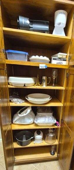 Bowls, tupperware, aluminum baking pans, plastic flatware, Bundt pan ...
