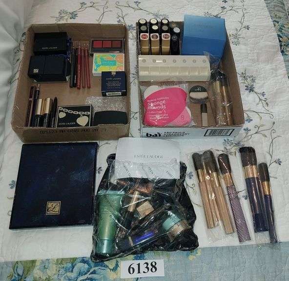 Estee Lauder and other cosmetics, brushes, lipsticks, organizers, etc ...