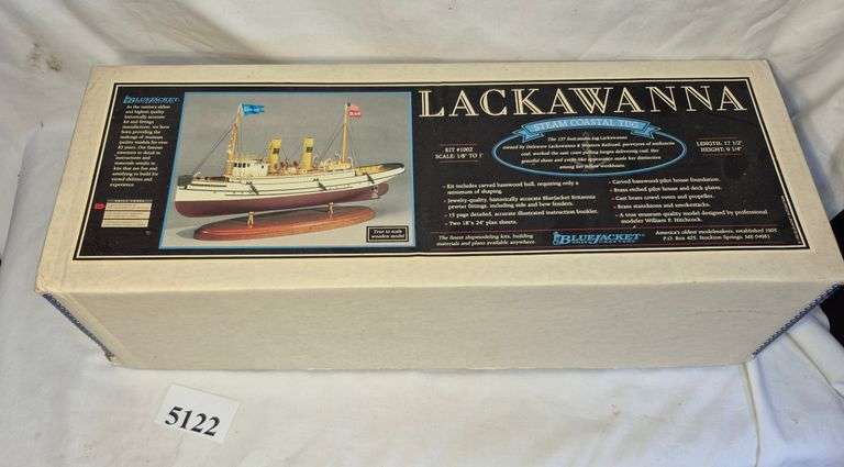 Blue Jacket Ship Crafters Lackawanna Steam Coastal Tug wood ship model ...