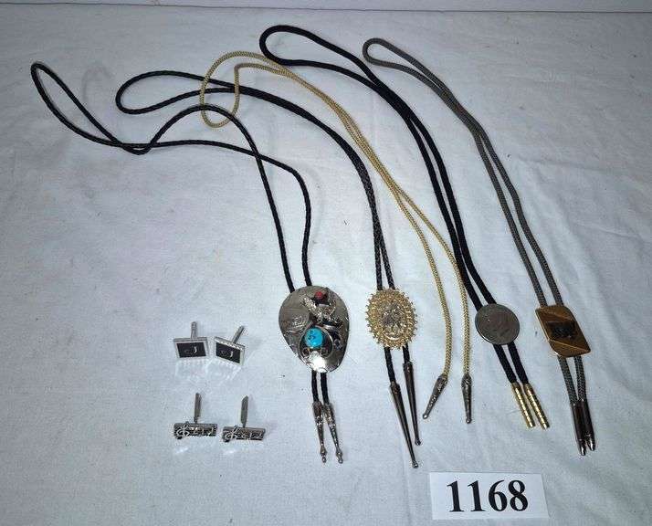 Bolo ties, cufflinks - Mark Van Hook, Auctioneer