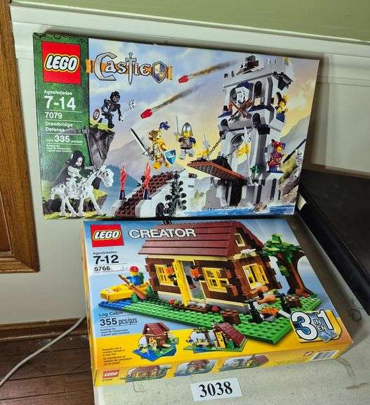 Sealed in box Lego 5766 Log Cabin and castle drawbridge defense 7079 ...