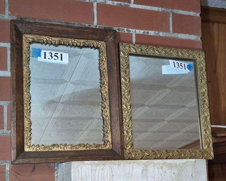 Two small antique mirrors - Mark Van Hook, Auctioneer