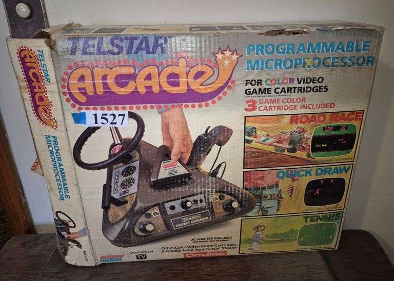 Coleco Telstar arcade vintage video game console in box - Mark Van Hook ...