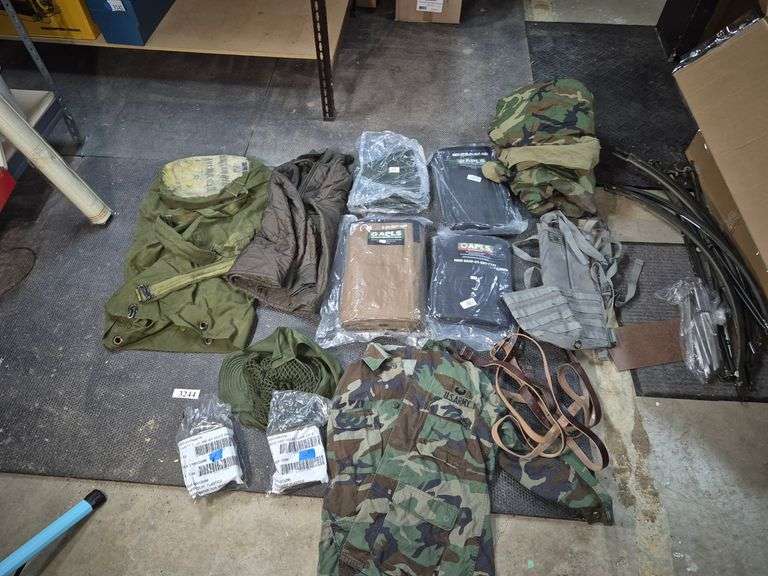 Military surplus items - Mark Van Hook, Auctioneer